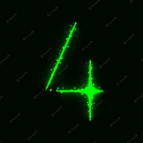 Premium Vector | Number symbol of lights