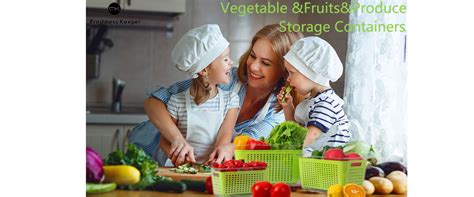 China Multifunctional Draining Crisper Fresh Vegetable Fruit Storage Containers For Refrigerator