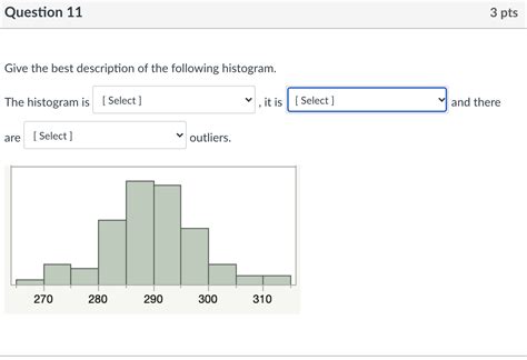 Solved Question Pts Give The Best Description Of The Chegg
