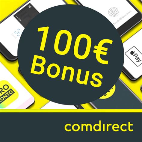 comdirect Girokonto mit 100 Prämie via Apple Google Pay MyTopDeals