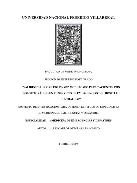 Proyecto Edacs Adp Modificado Luis Ostolaza Mr Emergencias Y Desastres