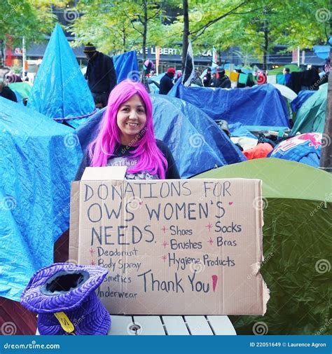 Occupy Wall Street Protest Editorial Stock Image Image Of Placard