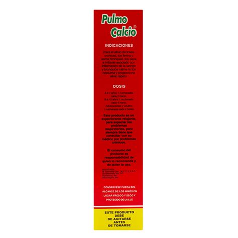 Pulmo Calcium Vitamin Syrup Pulmo Calcio Vitaminado Jarabe X 240 Ml