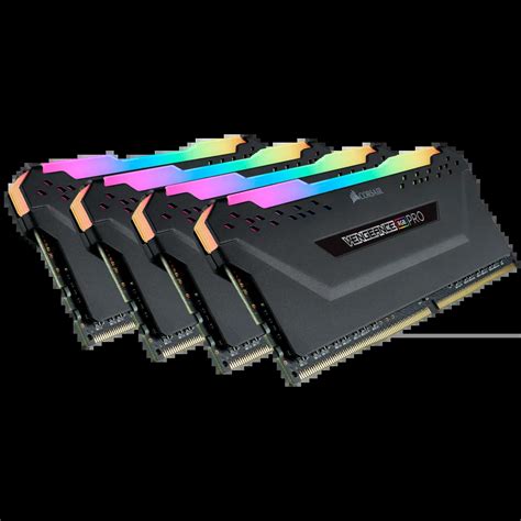 VENGEANCE RGB PRO 128GB 4 X 32GB DDR4 DRAM 3200MHz C16 Memory Kit Black