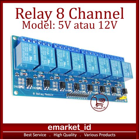 Relay Channel V V Arduino Optocoupler High Low Trigger DIY Lazada Indonesia