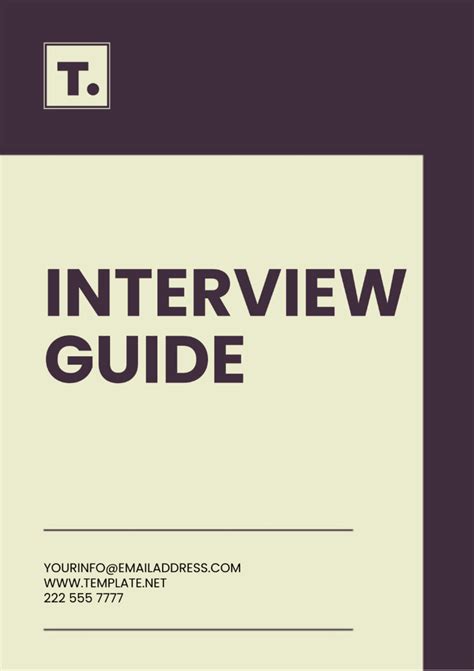 Interview Guide Template Edit Online And Download Example