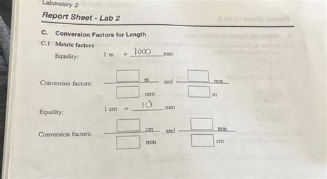 Solved Laboratory Report Sheet Lab C Conversion Chegg Com