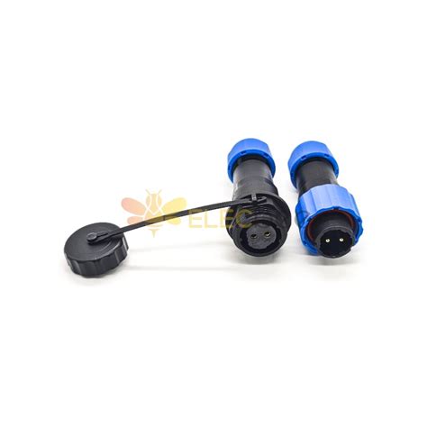 Ld16 Series 2 Pin Male Plug And Female Socket In Line One Pair Waterproof