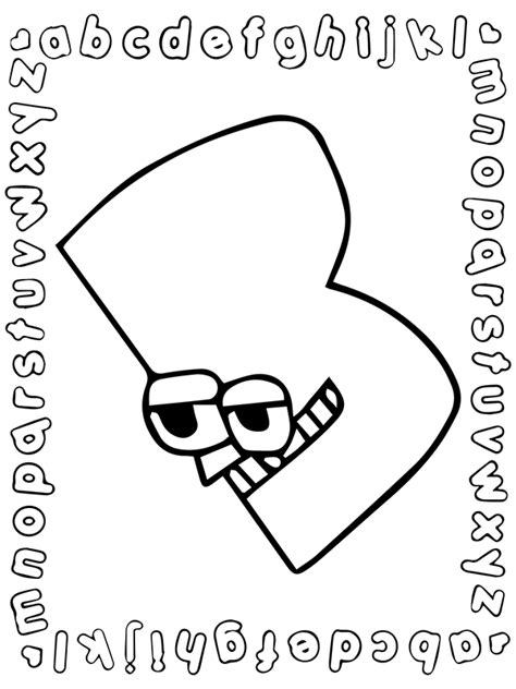 Alphabet Lore Letter B Färbung Seite Kostenlose Druckbare Malvorlagen