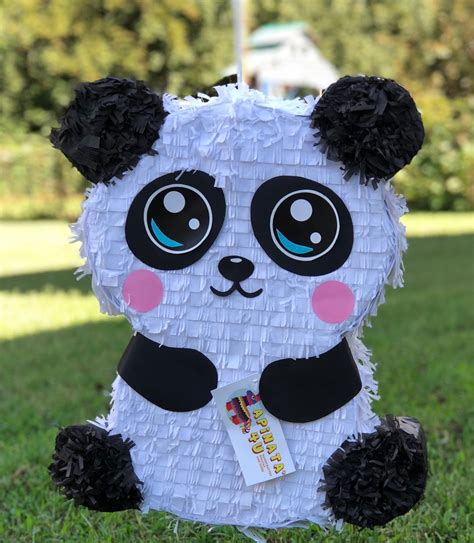 Sale Panda Bear Pinata Panda Theme Party Etsy