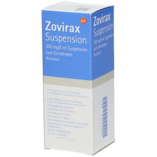 Zovirax Suspension Mg Ml Ml Mit Dem E Rezept Kaufen Shop Apotheke