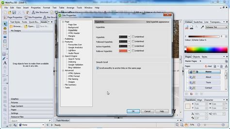 Serif WebPlus X8 Tutorial Smooth Scroll YouTube