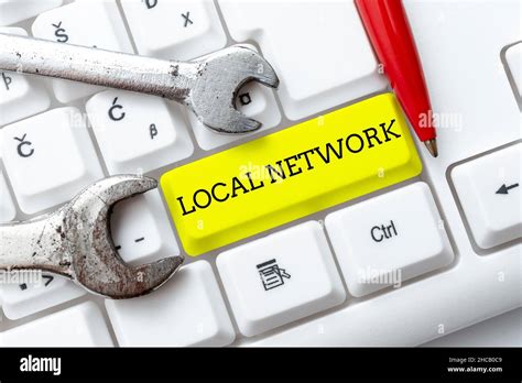 Text Sign Showing Local Network Business Approach Intranet Lan Radio