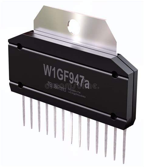 Integrated Circuit Or Micro Chip Isolated Computer Parts Artificial Intelligence Editorial