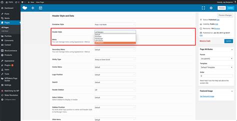 Header Styles POFO Documentation