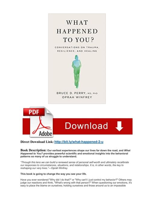 Full Book Pdf Download What Happened To You Conversations On Trauma