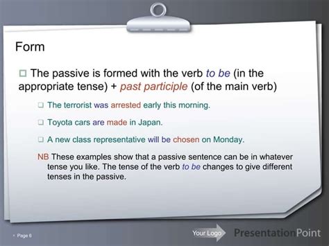 Passive Voice Powerpoint Inlingua Dc Level 4 Grammar 12bpptx