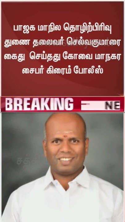 பாஜகவில் திடீர் பரபரப்பு அண்ணாமலையின் நெருக்கிய ஆலோசகர் கைது Youtube