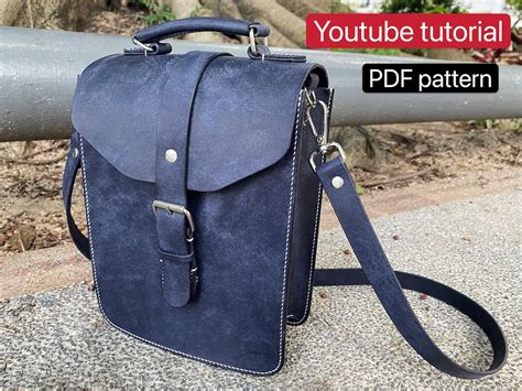 PDF Pattern Leather Cross Body Bag Leather DIY Leather Pattern