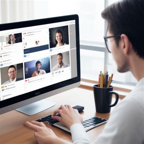 Person Engaged With The Website Navigating Information And Interaction