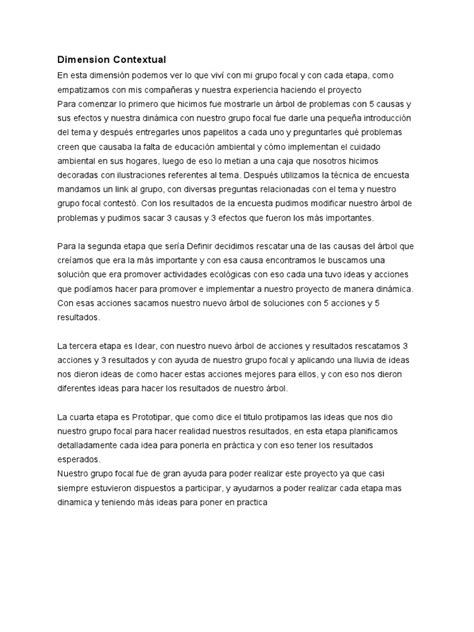 Dimension Contextual Pdf
