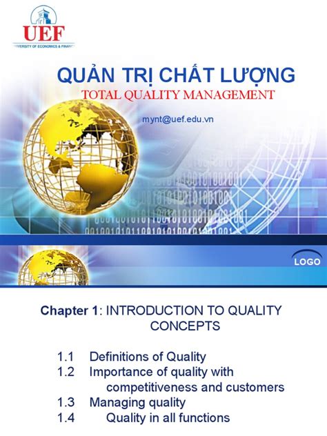 Chapter 1 Introduction Quality Concepts | PDF