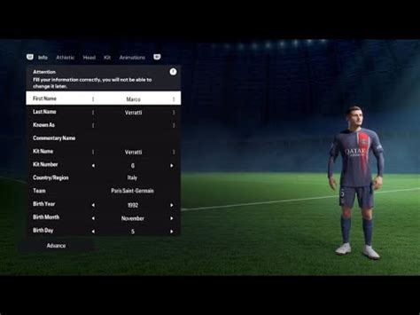 Marco Verratti FIFA 24 Pro Clubs Look Alike Tutorial EA SPORT FC 24