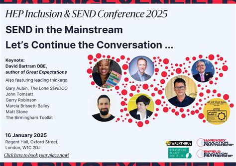 HEP Inclusion SEND Conference 2025 HEP Booking Hub