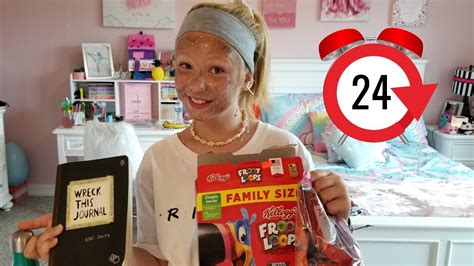 24 Hours Overnight In My Sisters Room Youtube