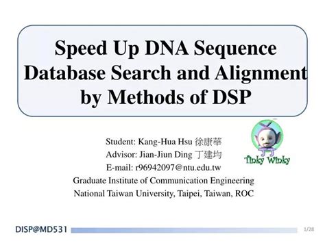 Ppt Speed Up Dna Sequence Database Search And Alignment By Methods Of