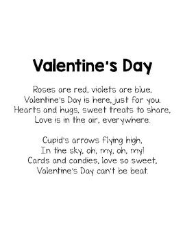 Fluency Poems February Poems Monthly Poetry Timed Fluency Readings