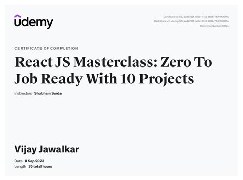 Completed React Js Masterclass On Udemy Vijay Jawalkar Posted On The