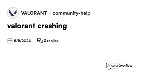 Valorant Crashing Valorant