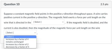 Solved Suppose A Constant Magnetic Field Points In The Chegg