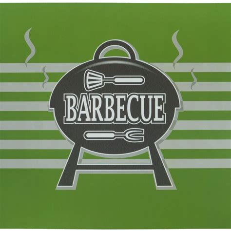 Set De Table Bbq Vert 45x30cm Rectangulaire Venilia