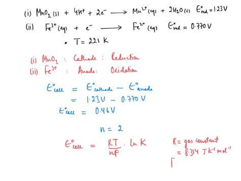 Solved Use The Appropriate Standard Reduction Potentials Below To