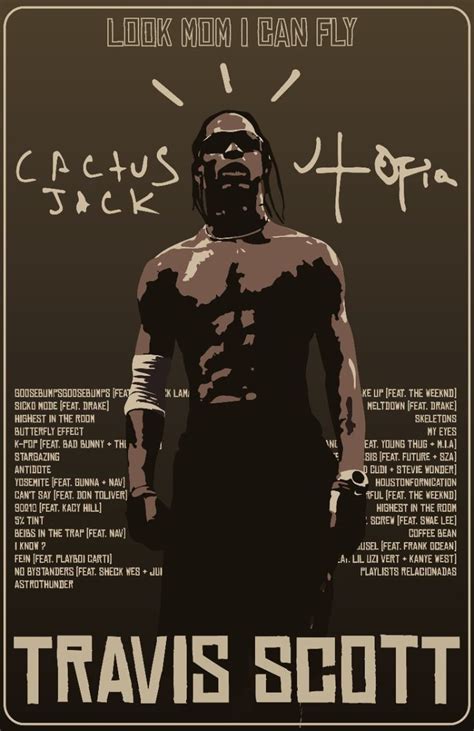 Travis Scott Póster De Música Póster De Concierto Póster Gráfico
