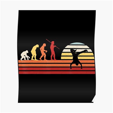 Retro Breakdancing Vintage Bboy Breakdancer Poster For Sale By