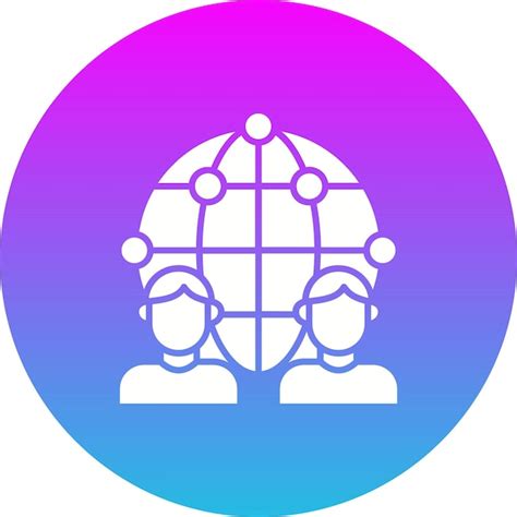 글로벌 네트워크 아이콘 프리미엄 벡터