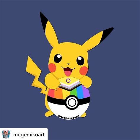 Weho Pikachu Stands For Lgbtqia Rights Thanks To Megemikoart 💛🌈