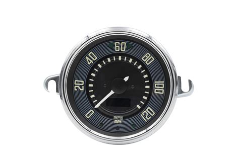 115mm 0 120 Mph Black Dial And Chrome Bezel Speedometer For Type 1 Empi
