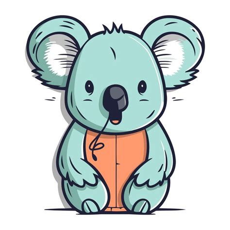 Premium Vector Cute Cartoon Koala Vector Illustration Of A Cute Koala