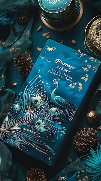 Peacock Feather Mooncake Box With Iridescent Effect Fan Shap Inspired Chinese Web Layout Idea