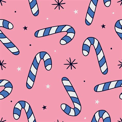 Christmas Seamless Pattern Candy Seamless Pattern Hand Drawn Pattern 13761687 Vector Art At