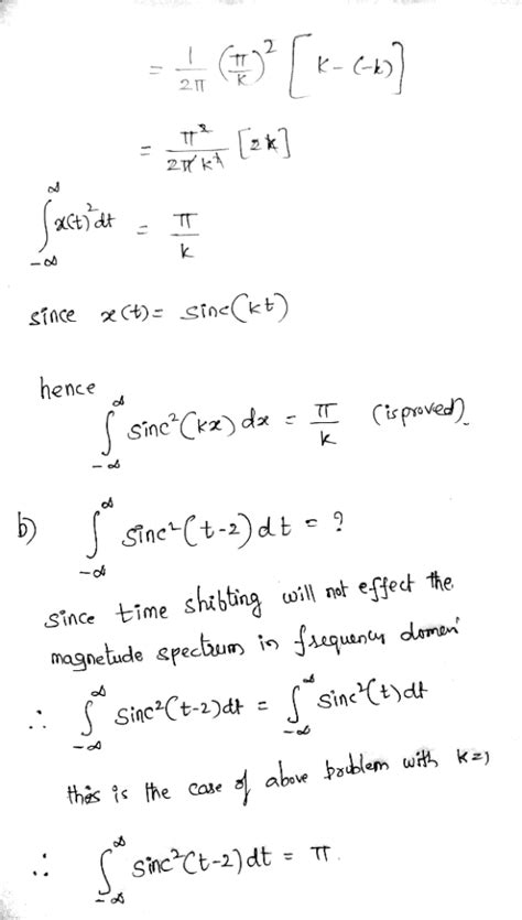 p7 use the fourier transform of the signal t and parseval s theorem