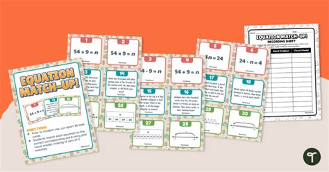 Equation Match Up Teach Starter