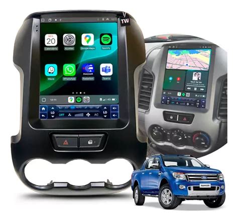 Kit Multimídia Android Tesla Ford Ranger Youtube Carplay Gps Parcelamento Sem Juros