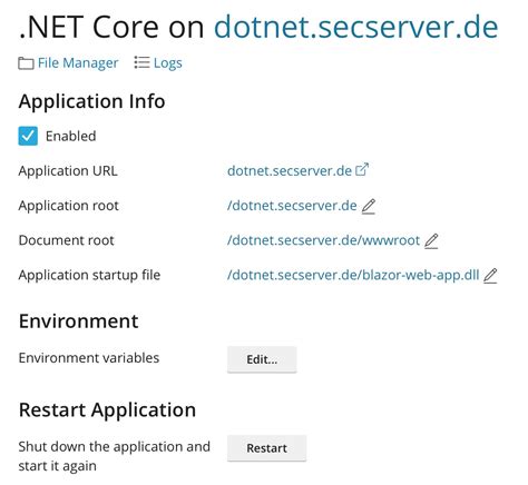 Blazor Web App Auf Linux Server Unter Plesk Installieren