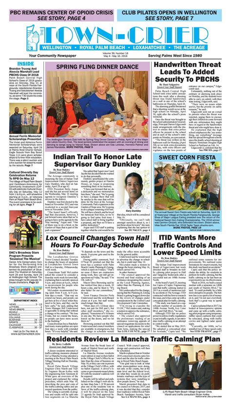 Town Crier Newspaper May 4 2018 By Wellington The Magazine Llc Issuu