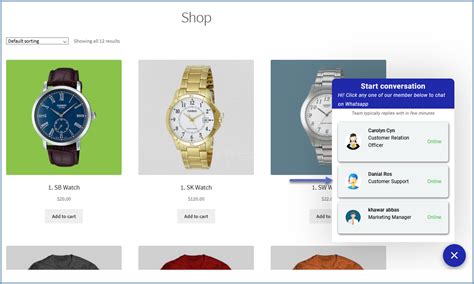 Woocommerce Whatsapp Chat Plugin